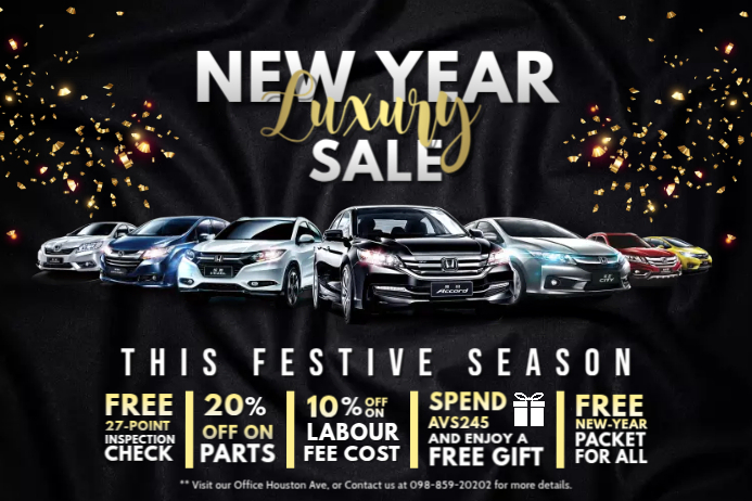 New Year Car Sale Template | PosterMyWall