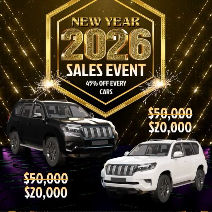 Copy of New Year Car Sale Event | PosterMyWall