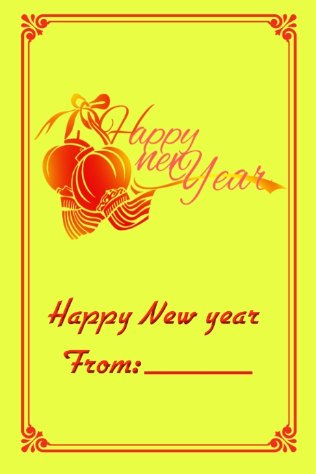 New year card Template | PosterMyWall