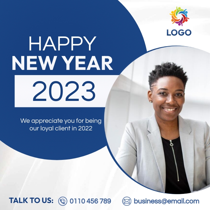 New year card for business Template | PosterMyWall