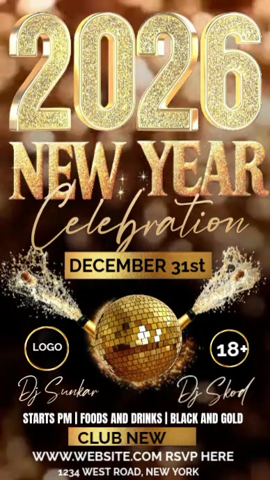 New Year Celebration Template | PosterMyWall