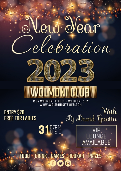 New year celebration Template | PosterMyWall