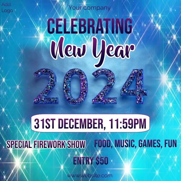 new year celebration event post (2) Template | PosterMyWall
