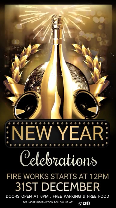 new year celebrations Template | PosterMyWall