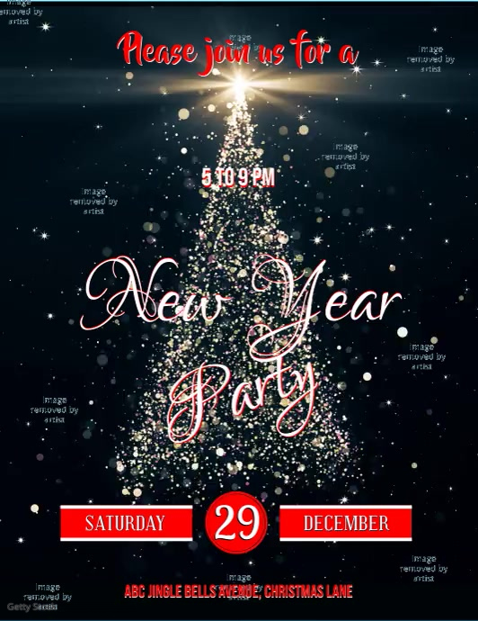Copy of New Year Christmas Party | PosterMyWall