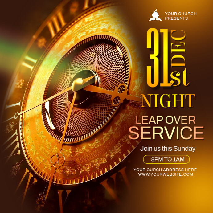 New year Church flyer Template | PosterMyWall