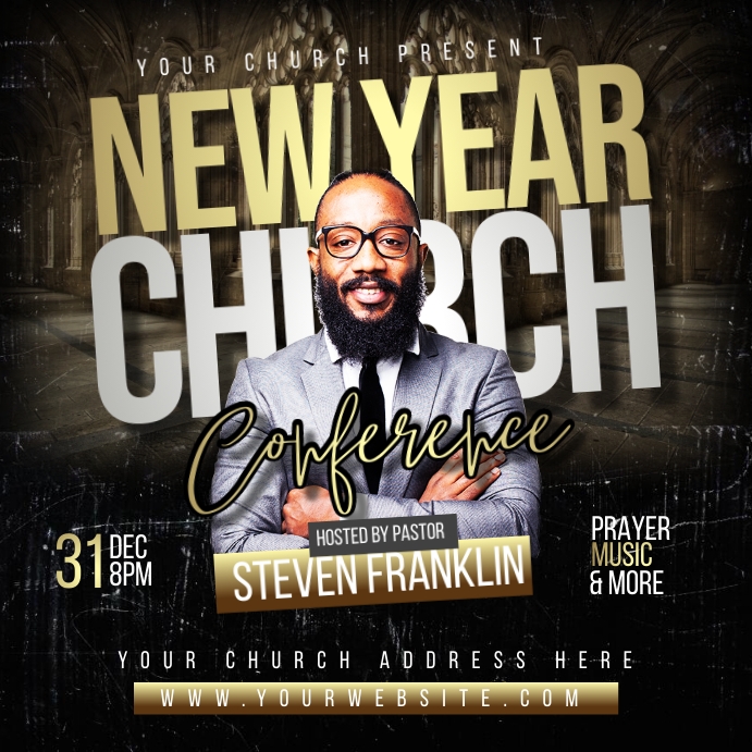 NEW YEAR CHURCH FLYER Template | PosterMyWall