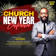 Church New Year Cross over Service Flyer Template | PosterMyWall