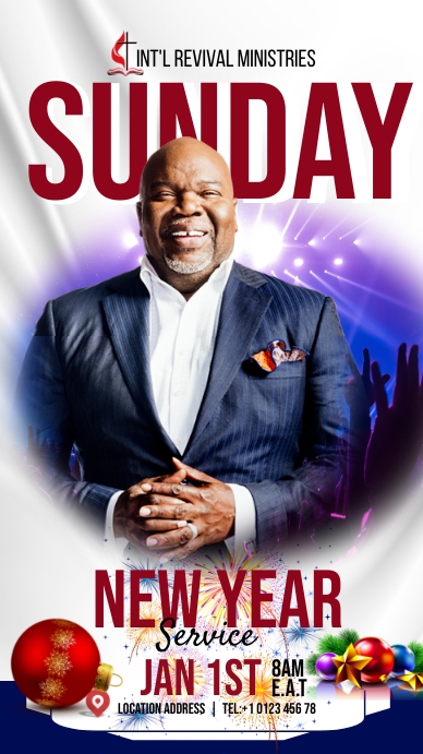 New Year Church Poster Template | PosterMyWall
