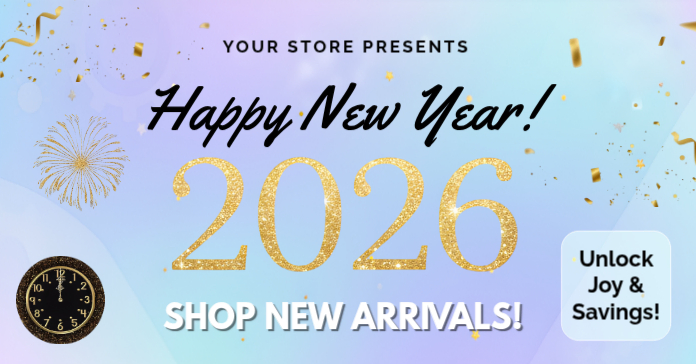 New Year Clean Retail Sale Facebook Ad Template | PosterMyWall