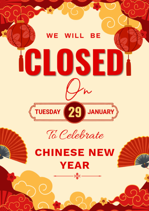 Plantilla de New year closed template | PosterMyWall