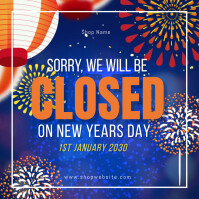 New Year Closing Noticed Instagram Post Template | PosterMyWall