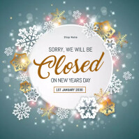 New Year Closing Noticed Instagram Post Template | PosterMyWall