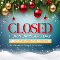 New Year Closing Noticed Instagram Post Template | PosterMyWall