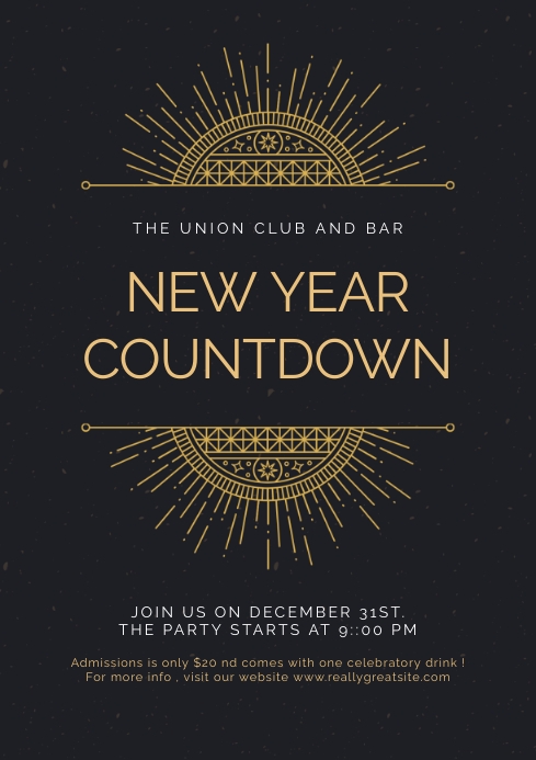 NEW YEAR COUNT Template | PosterMyWall