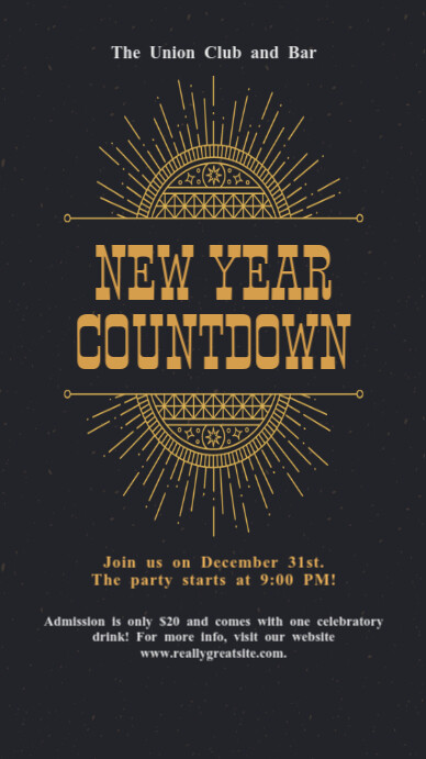 new year countdown Template | PosterMyWall
