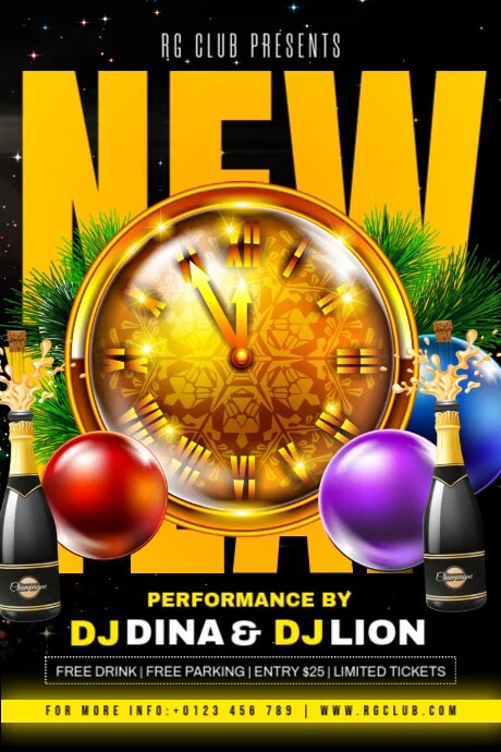 New Year Countdown Template | PosterMyWall