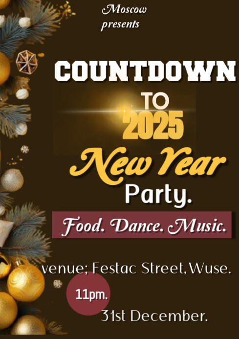 new year countdown Template | PosterMyWall