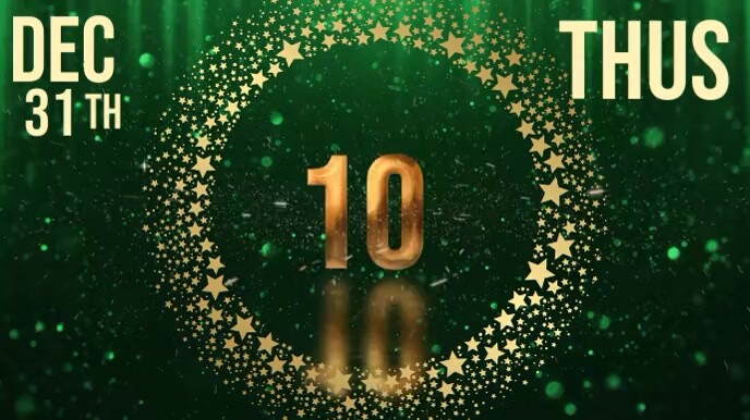 New Year Countdown Template Publication Digital Display (16:9) | PosterMyWall