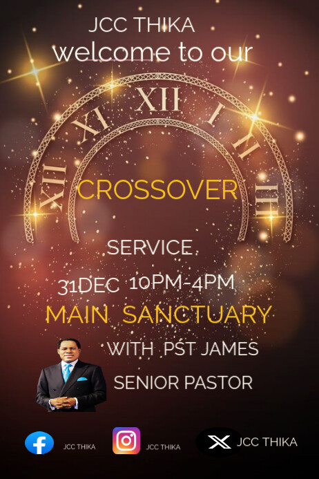 Copy of NEW YEAR CROSS OVER | PosterMyWall