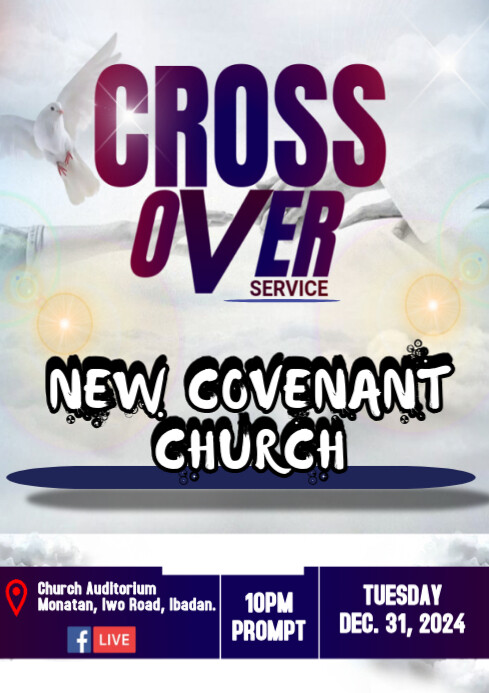 Copy of New year Cross over service | PosterMyWall