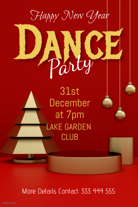 new year dance Template | PosterMyWall