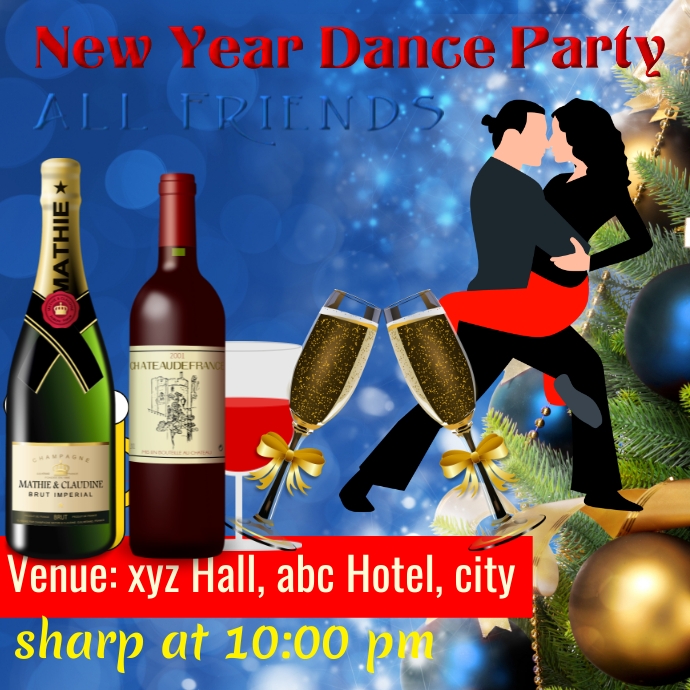 Copy of New year Dance Party | PosterMyWall