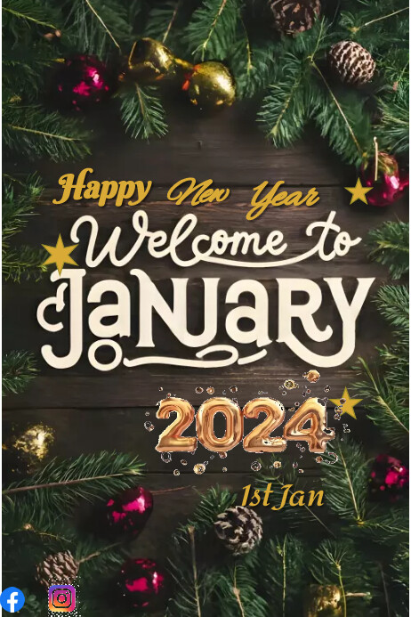 Plantilla de New year design template | PosterMyWall