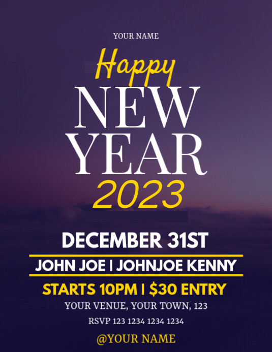 New Year Template | PosterMyWall