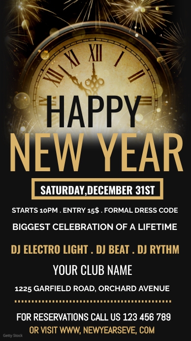 NEW YEAR Template | PosterMyWall