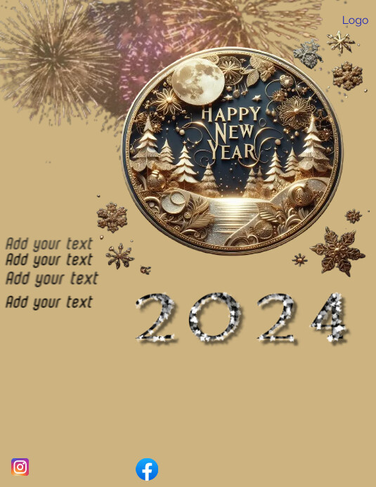 New Year design Template | PosterMyWall