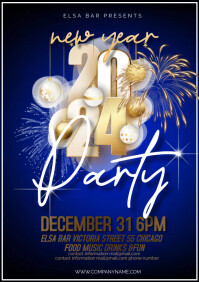 New Year 2024 Party Template | PosterMyWall
