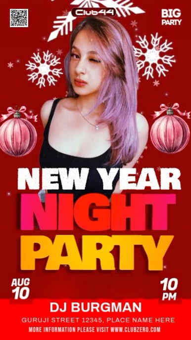 new year disco party Template | PosterMyWall