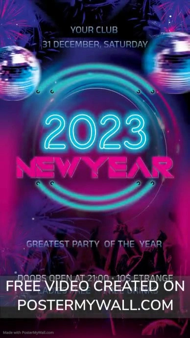 New Year Display Template | PosterMyWall