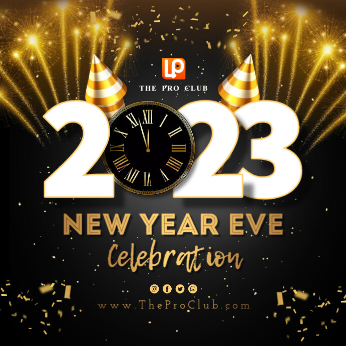 New Year Eve Celebration Ads Template | PosterMyWall