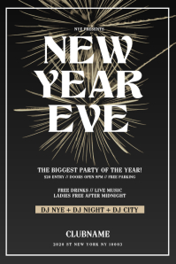 New year flyers,NYE and christmas,NYE bas Template | PosterMyWall