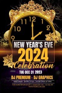 New Year 2024 Party Template | PosterMyWall