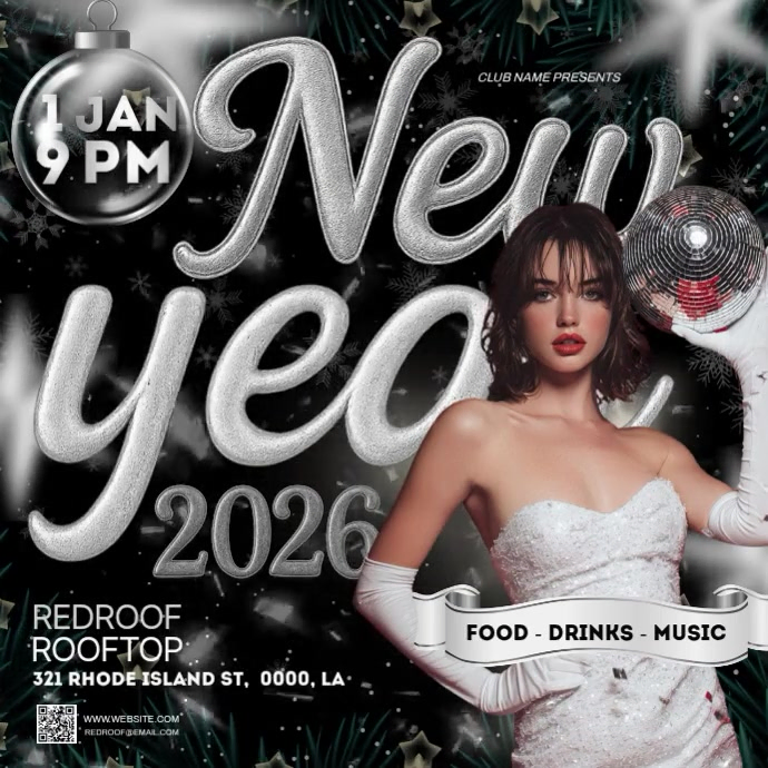 Plantilla de New Year eve ladies night Party Template | PosterMyWall