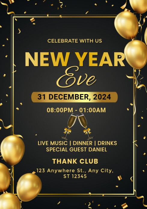 New year eve party Template | PosterMyWall