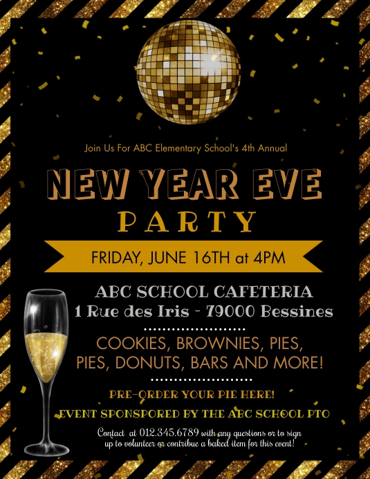 Copy of New year eve school flyer | PosterMyWall