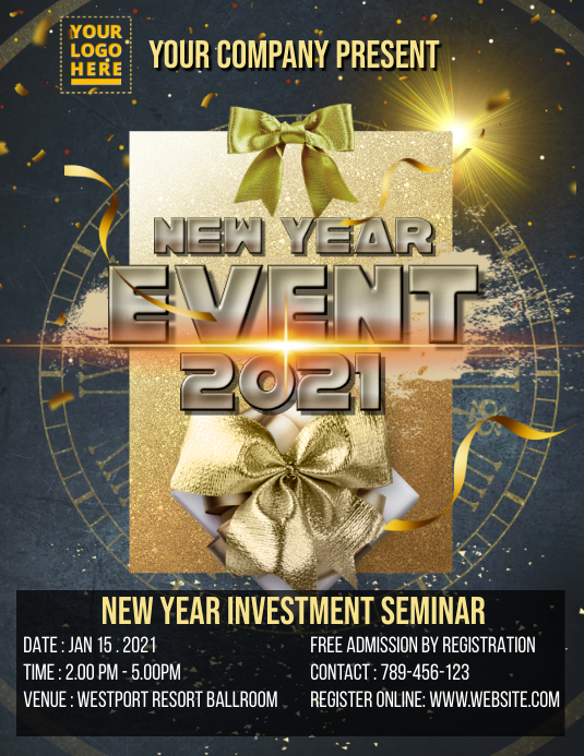 Copy of New year event corporate template | PosterMyWall