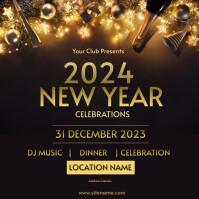 Happy New Year Animated Social Media Template | PosterMyWall
