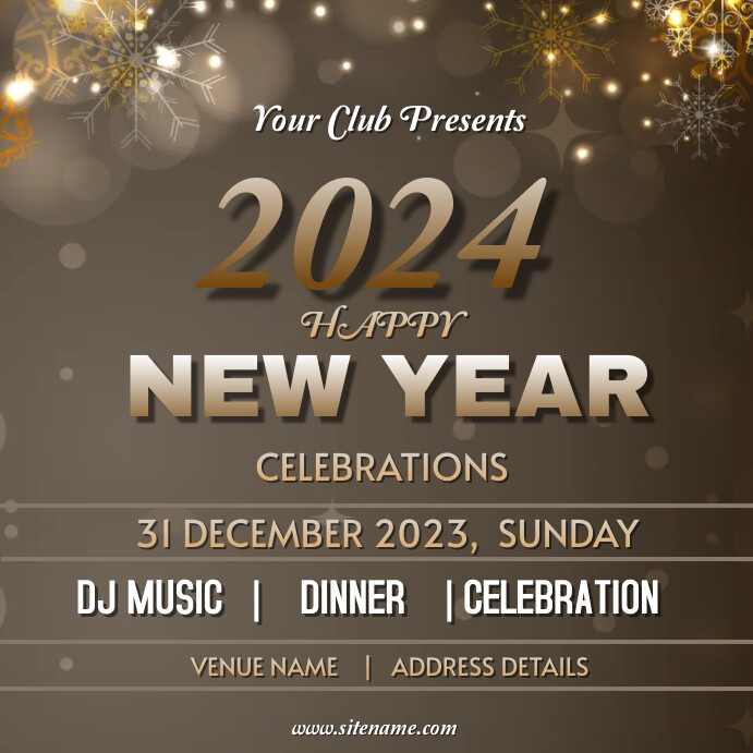 New Year Event Templat | PosterMyWall