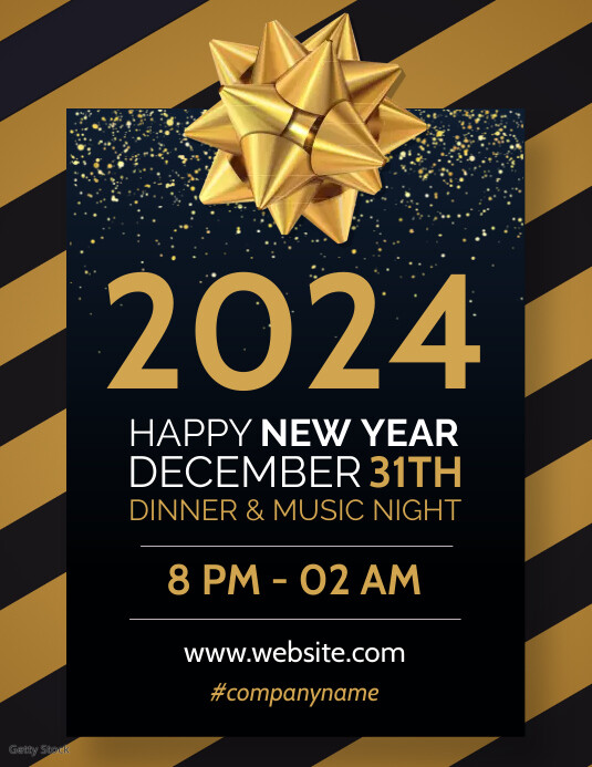 new year event flyer advertisement Template | PosterMyWall