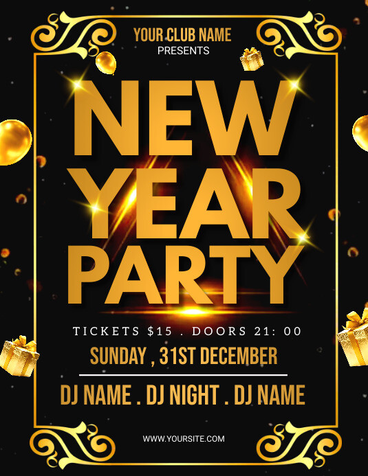 new year event flyer Template | PosterMyWall