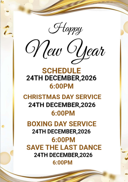 New Year Event Schedule A4 Template | PosterMyWall