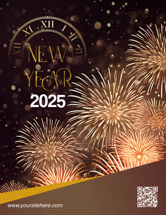 Plantilla de New year fireworks flyer | PosterMyWall