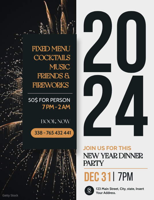 New Year flyer advertisement 2023 2023 2025 2 Template | PosterMyWall