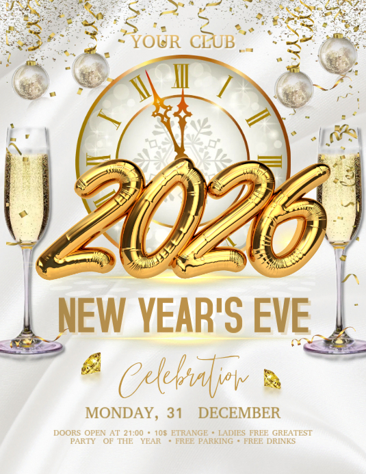 Modèle Du Nouvel An | PosterMyWall