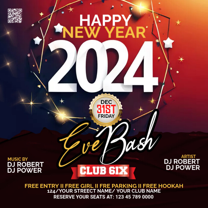 Plantilla de New Year Flyer | PosterMyWall